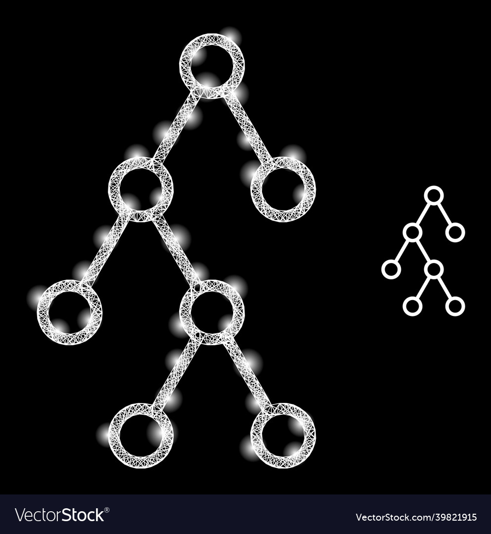 Polygonal 2d mesh binary hierarchy with lightspots