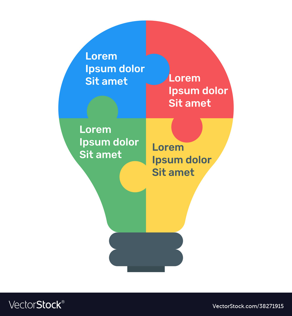 Problem solving infographic Royalty Free Vector Image
