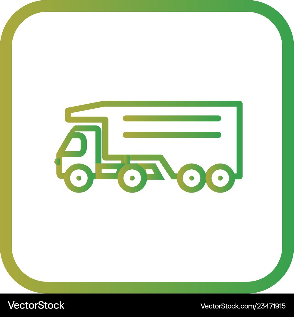 Tipper truck icon Royalty Free Vector Image - VectorStock