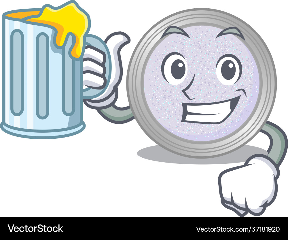 A cartoon concept glitter eyeshadow with a Vector Image