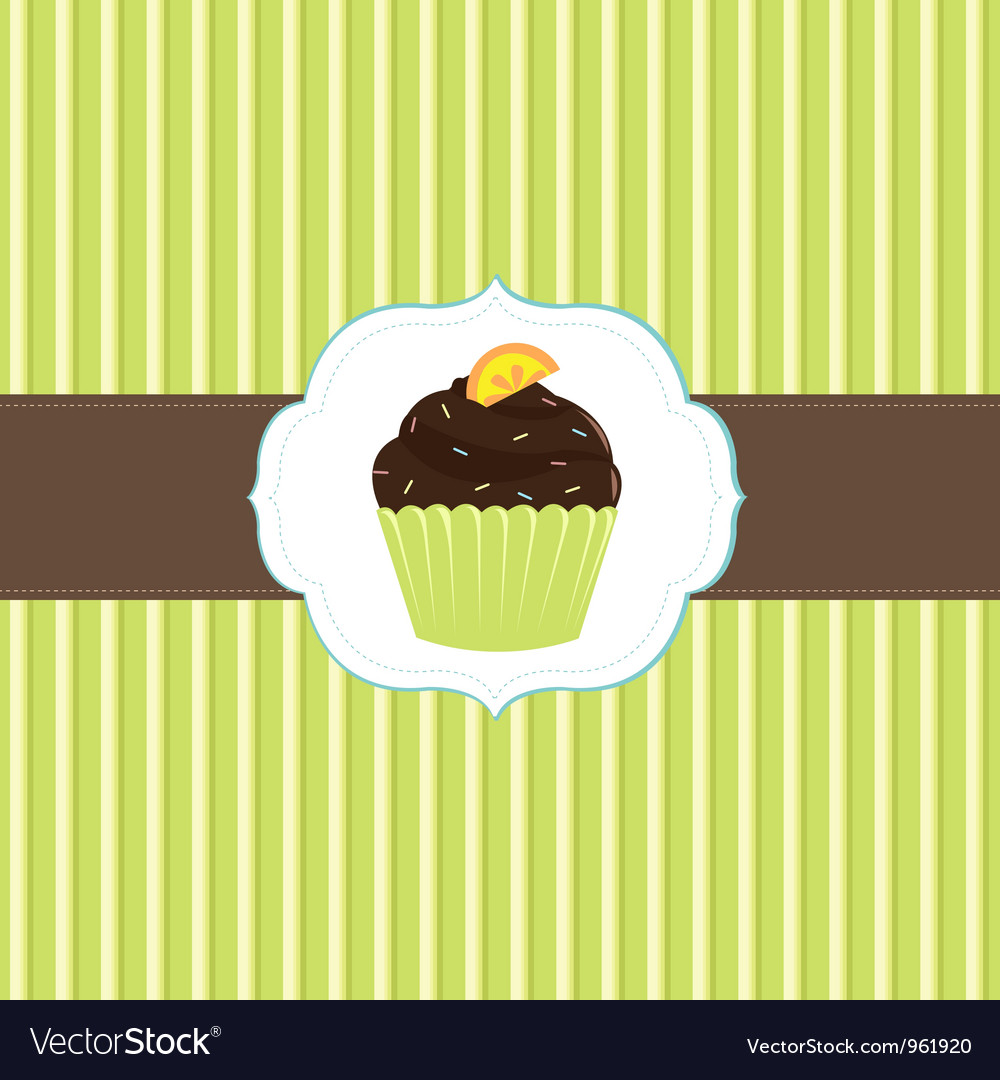 Cupcake background Royalty Free Vector Image - VectorStock
