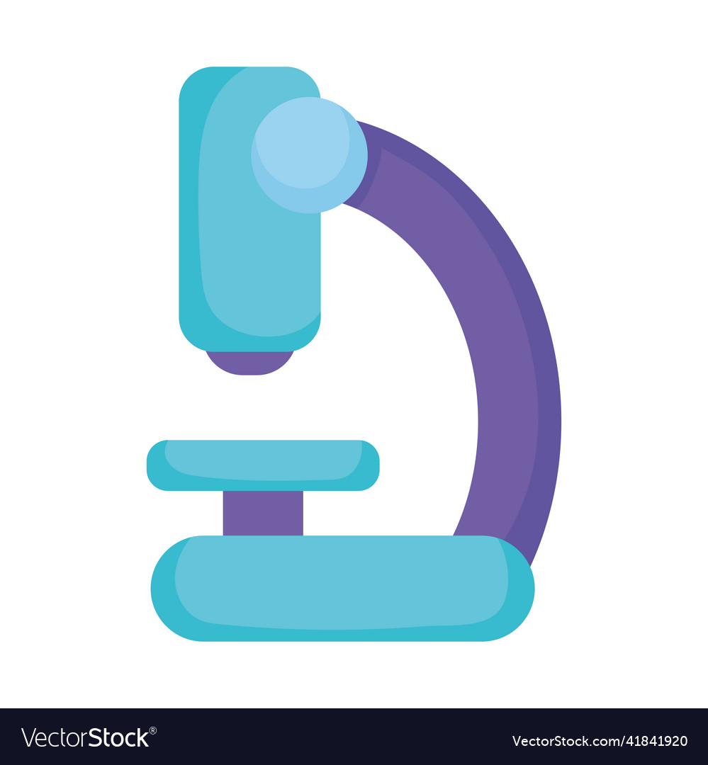 Microscope tool icon Royalty Free Vector Image