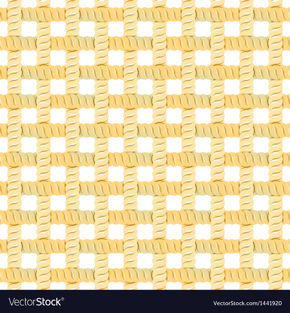 Seamless rope or thread pattern Royalty Free Vector Image