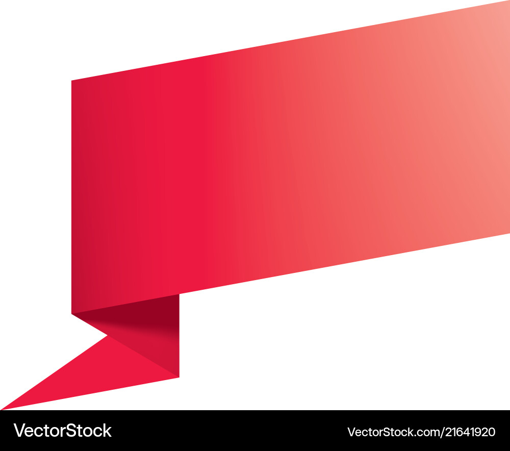 Waving the red flag on a white background Vector Image