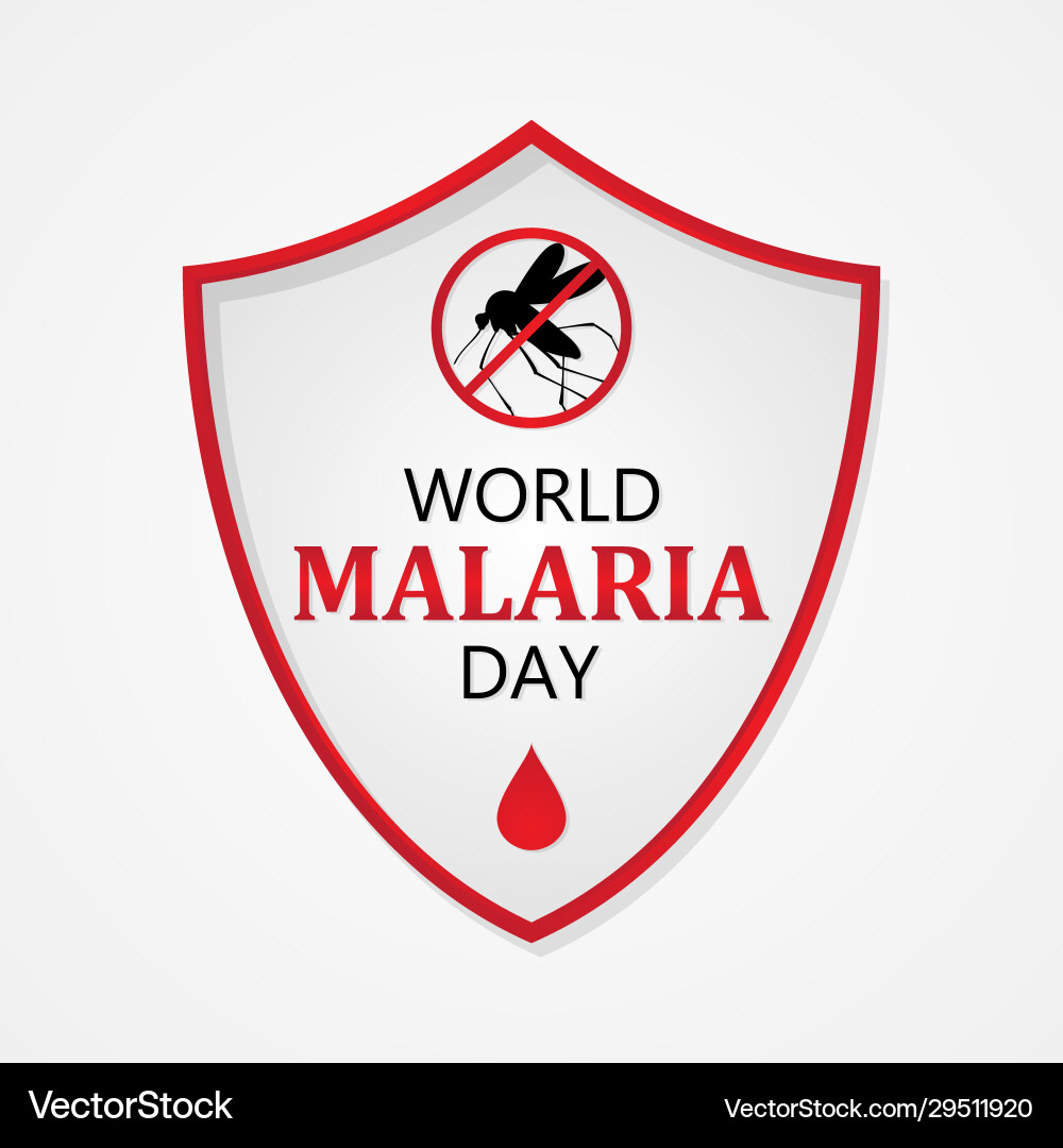 World malaria day letter for element design Vector Image