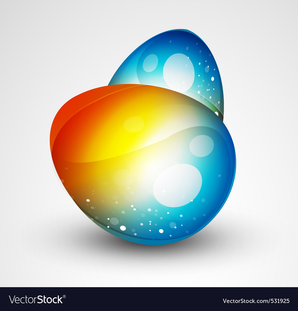 Abstract egg Royalty Free Vector Image - VectorStock