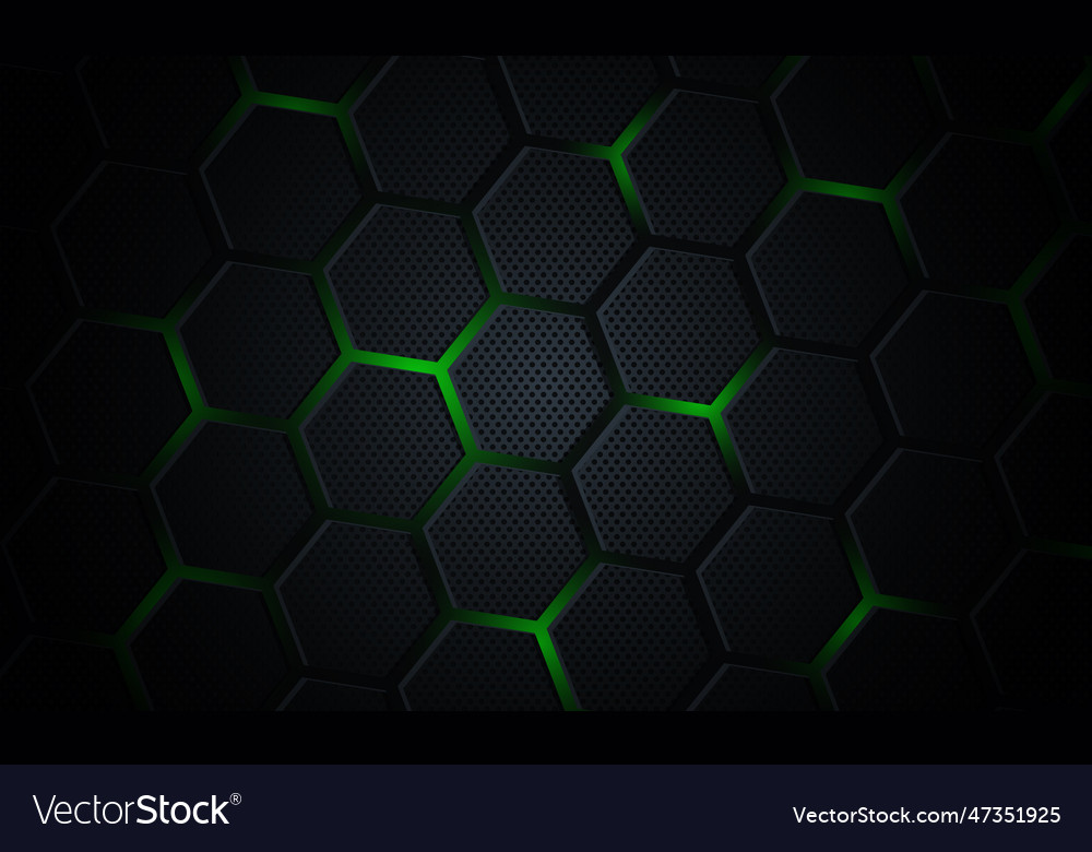 Abstract technology with hexagonal background Vector Image