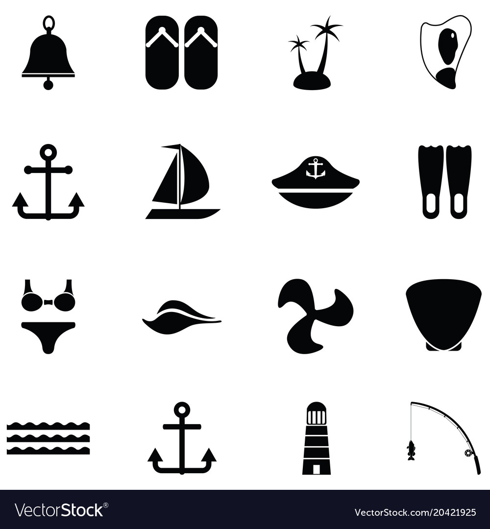 Diving icon set Royalty Free Vector Image - VectorStock