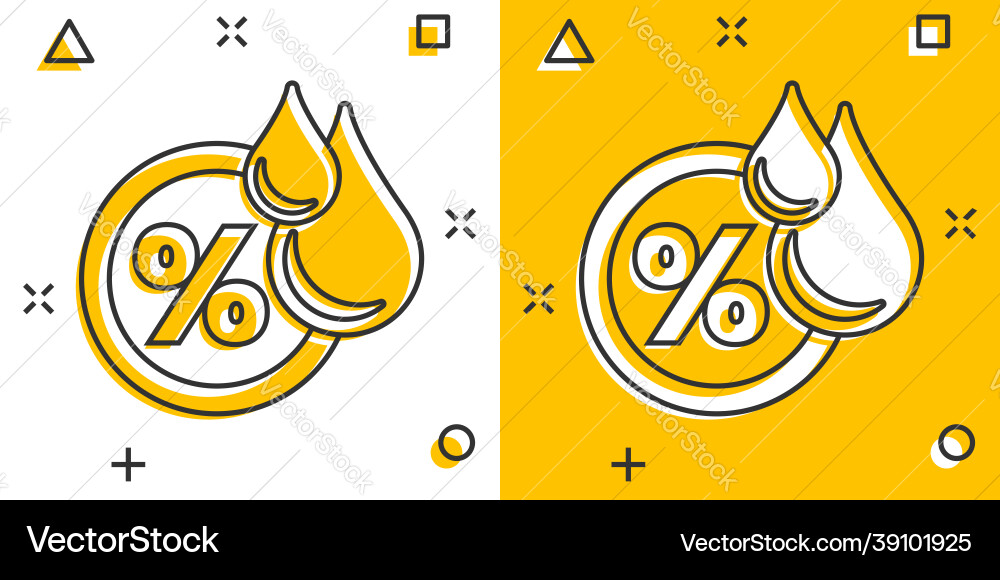 Humidity icon in comic style climate cartoon Vector Image