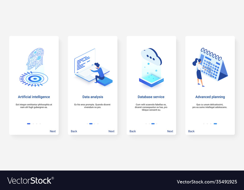 Isometric artificial intelligence digital Vector Image