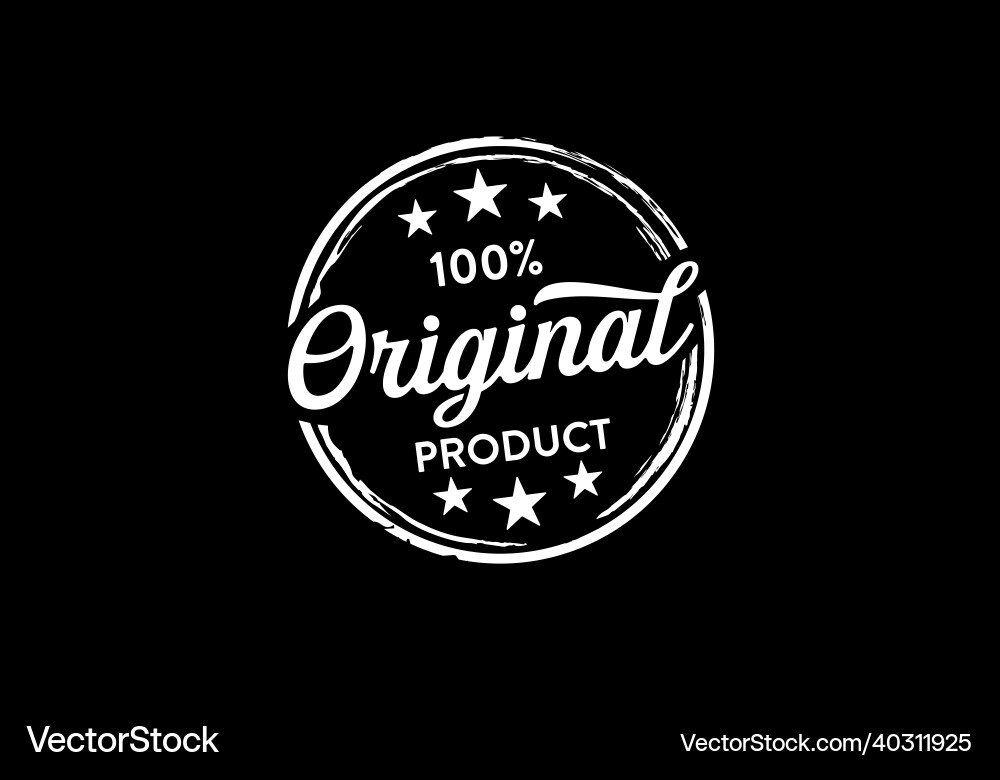 Original product badge logo with circle grunge Vector Image