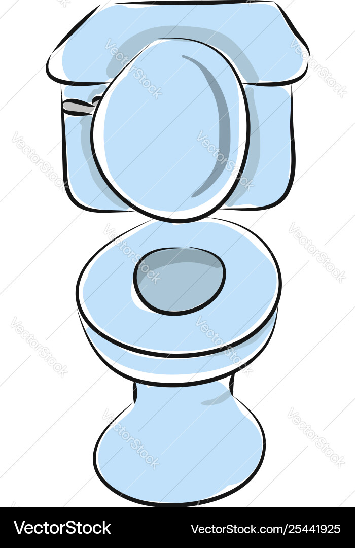 Toilet hand drawn design on white background Vector Image