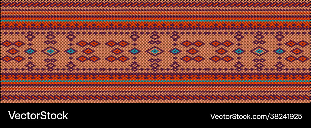Traditional ethnic ornament for use on fabrics Vector Image