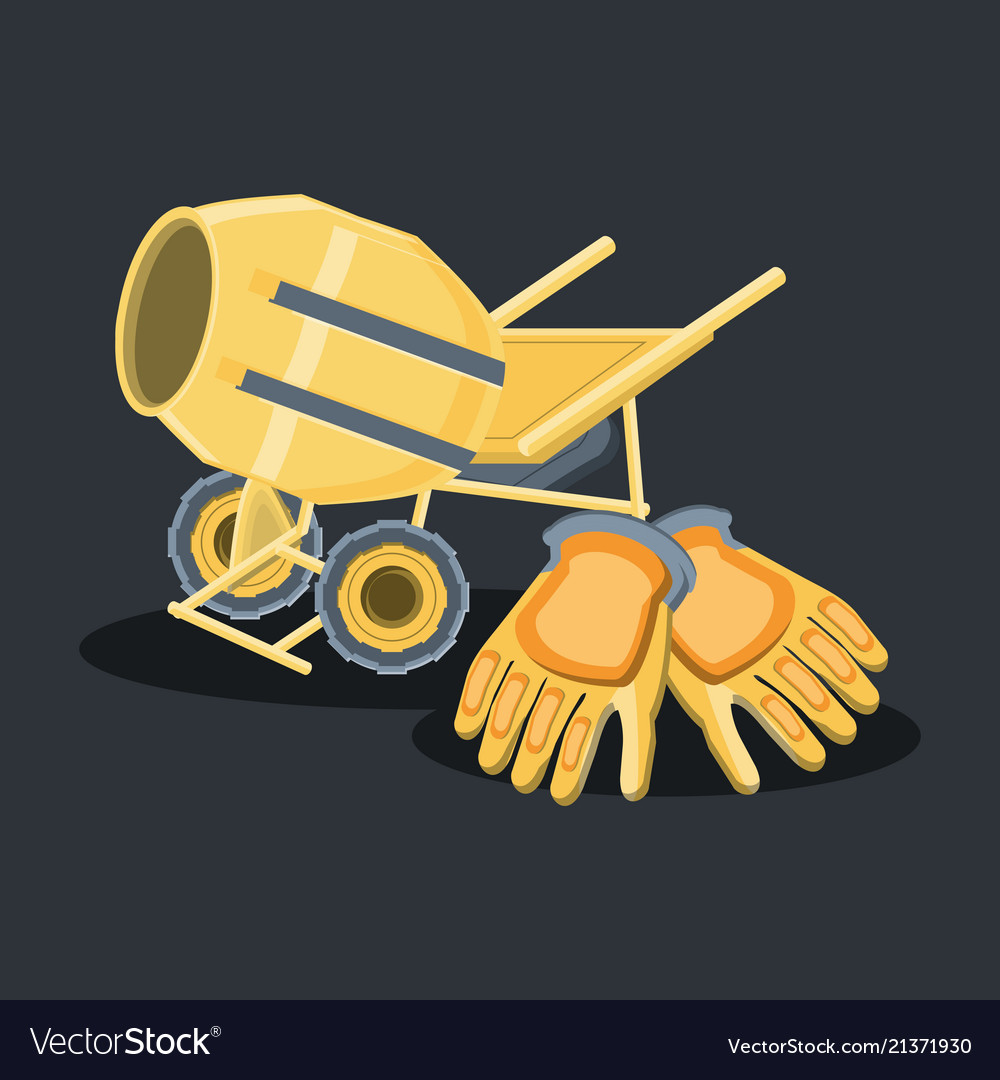 Construction work gloves Royalty Free Vector Image