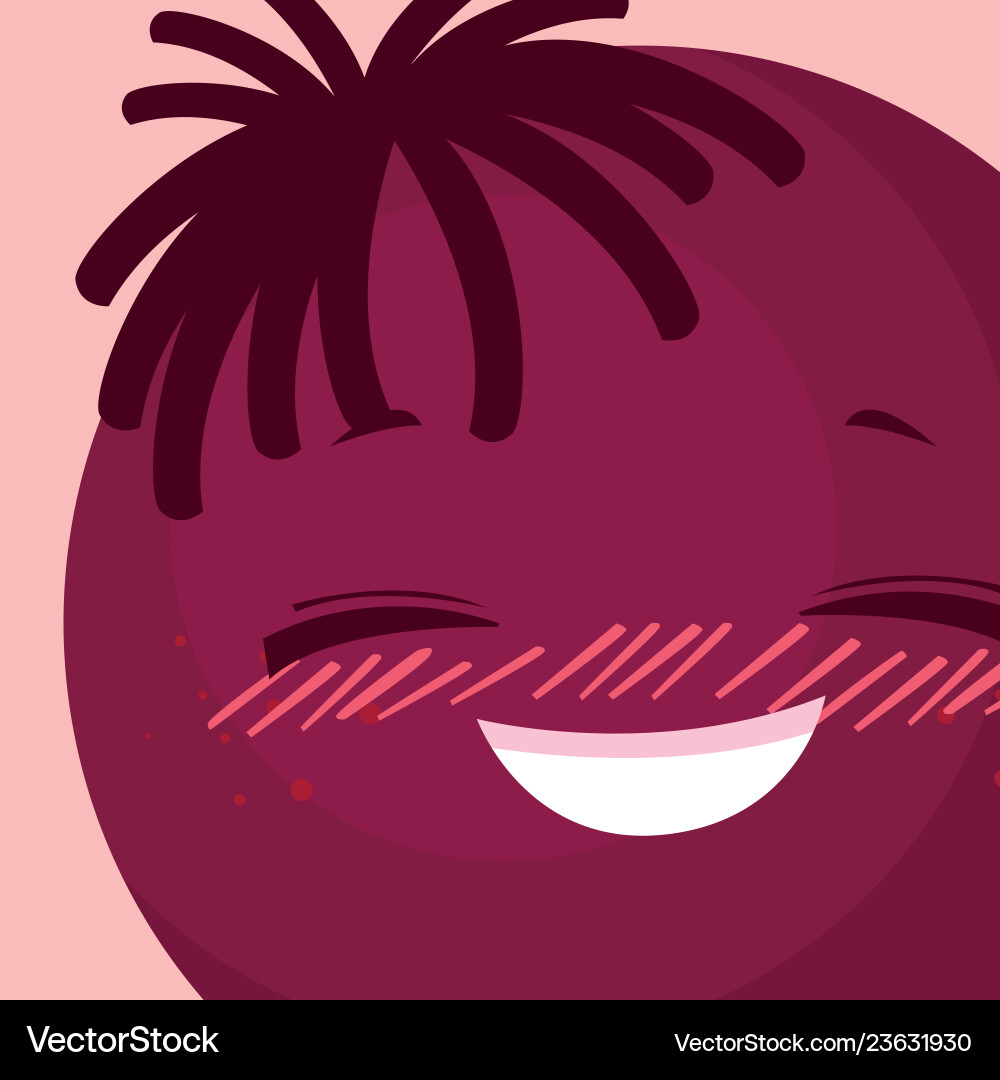 Happy emoticon kawaii character Royalty Free Vector Image
