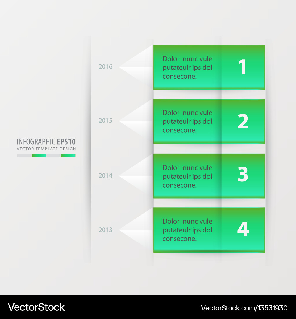 Timeline report template Royalty Free Vector Image
