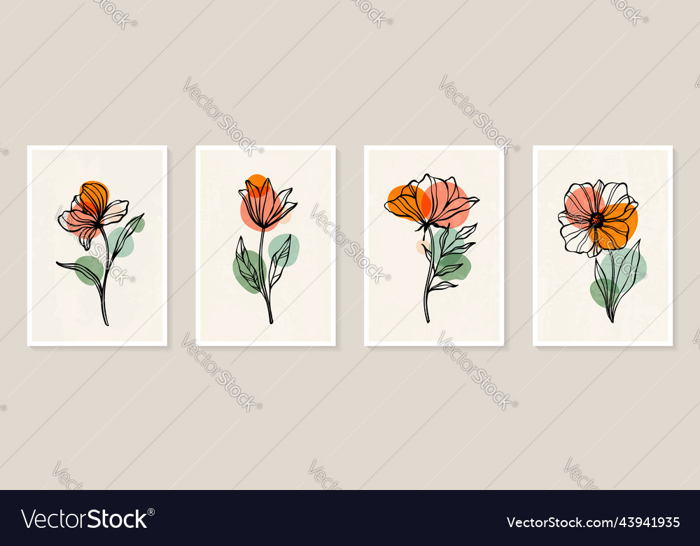 Creative minimalist abstract art background Vector Image