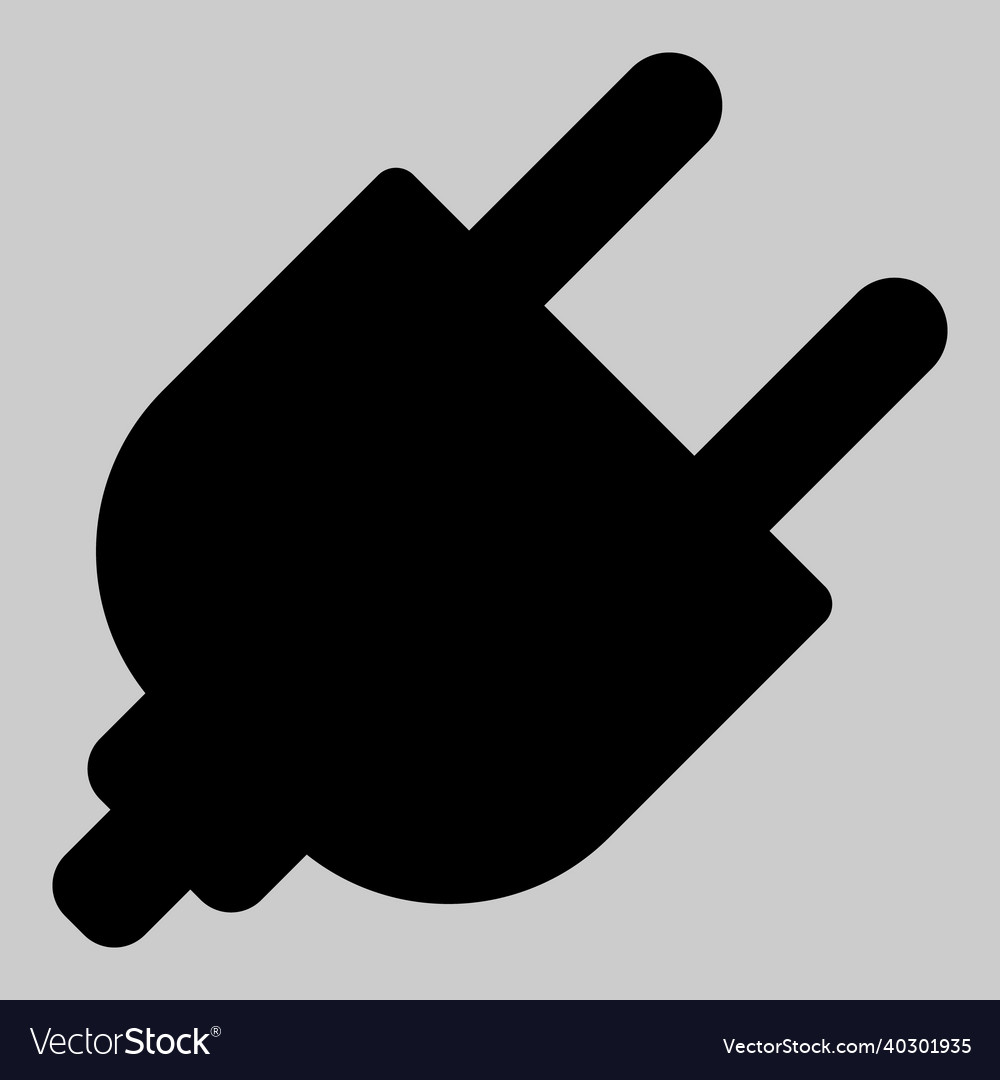 Electrical plugin icon Royalty Free Vector Image