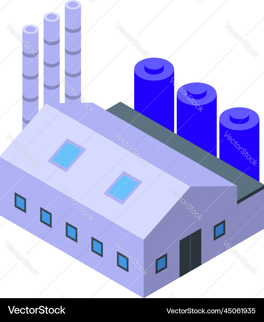 Gold mining factory icon isometric mine Royalty Free Vector