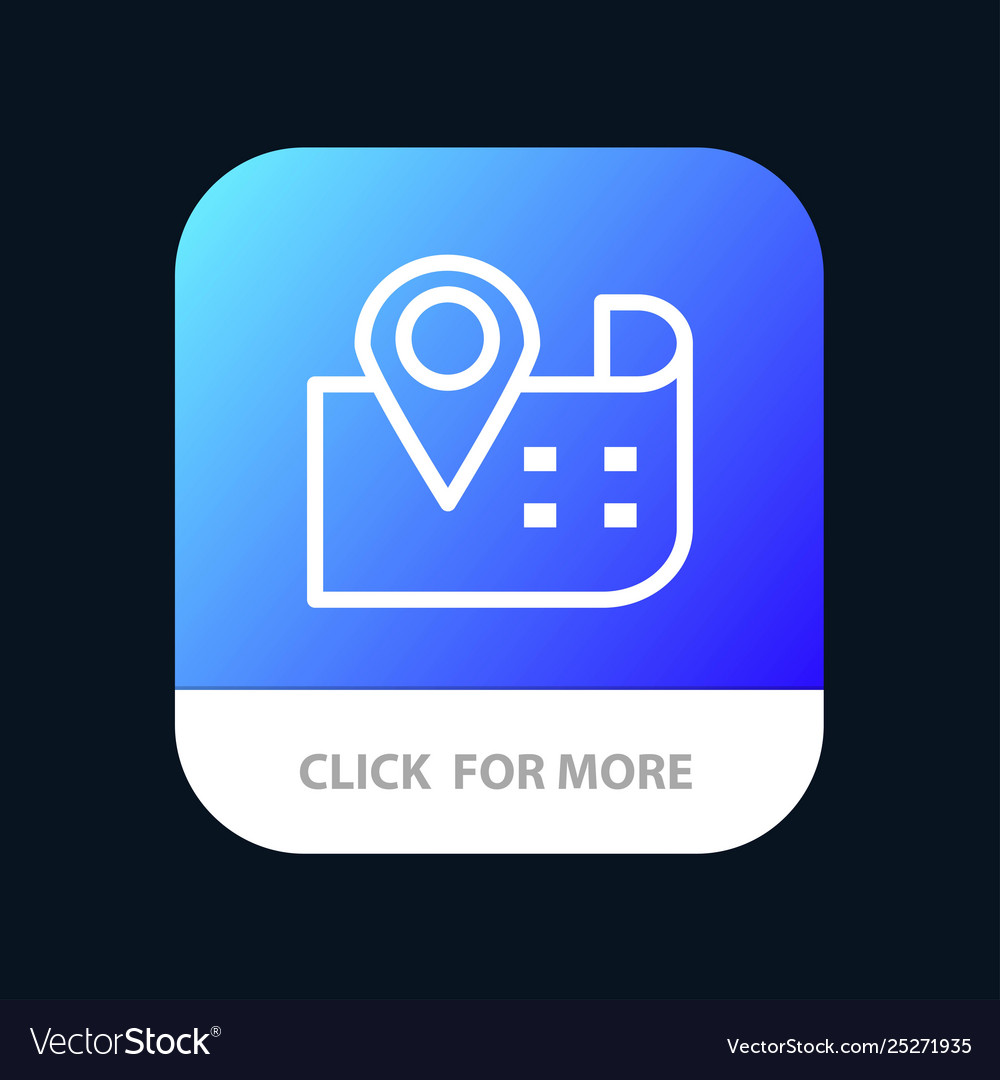 Map Navigation Location Mobile App Button Android Vector Image