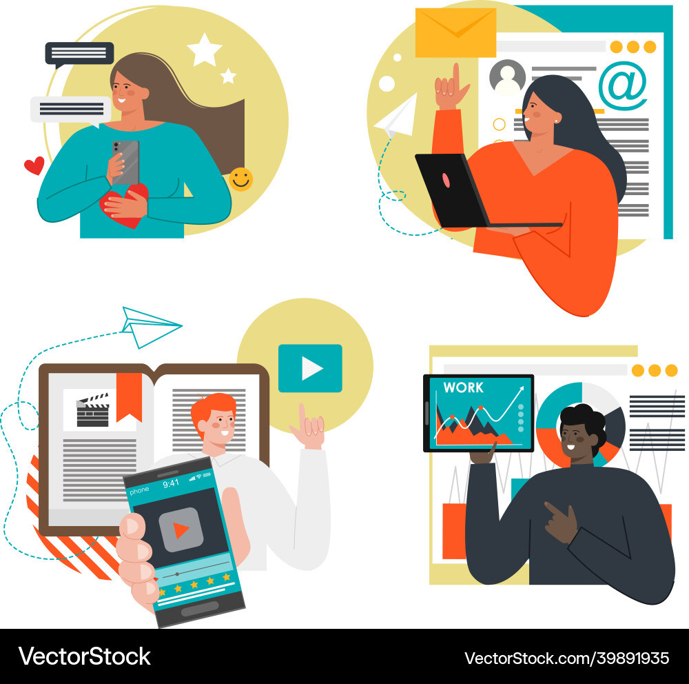 New team member employee remote worker Royalty Free Vector