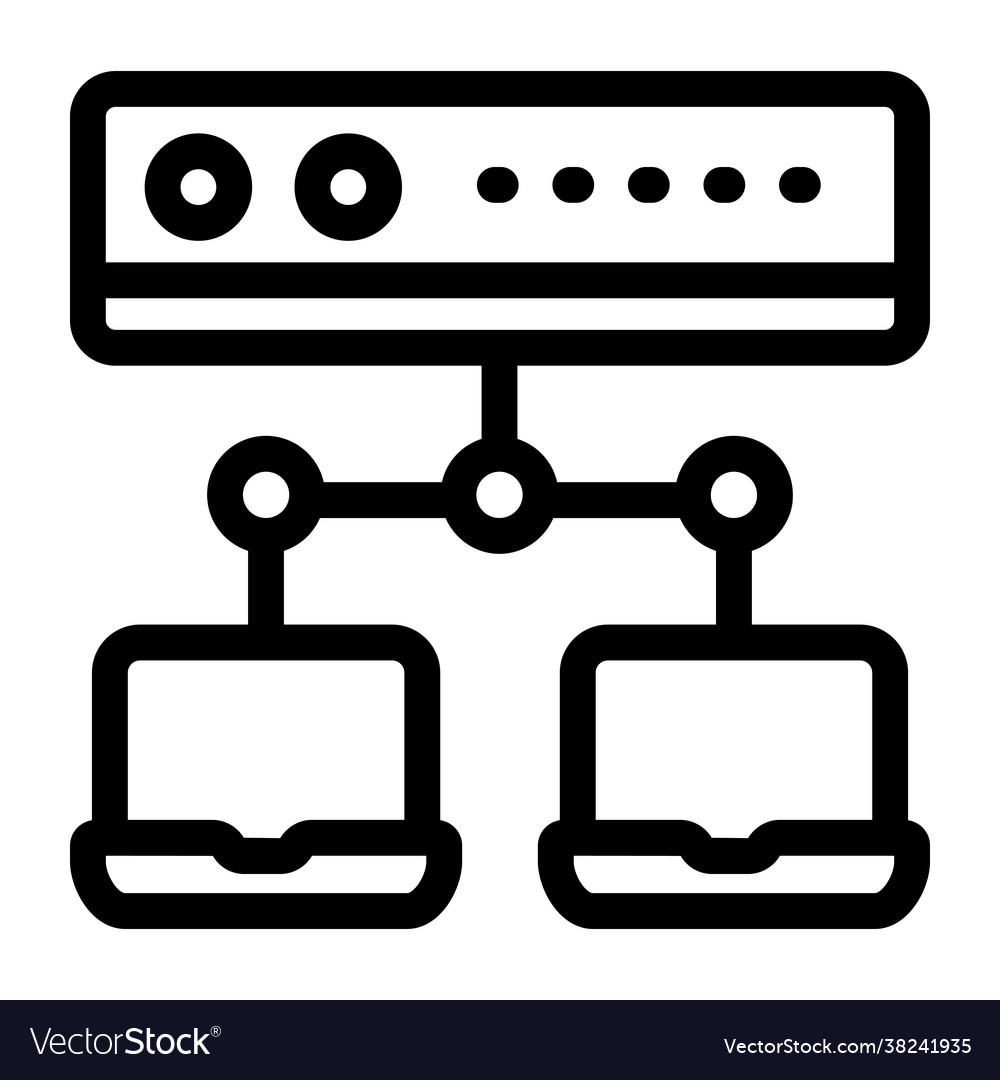 Server network Royalty Free Vector Image - VectorStock