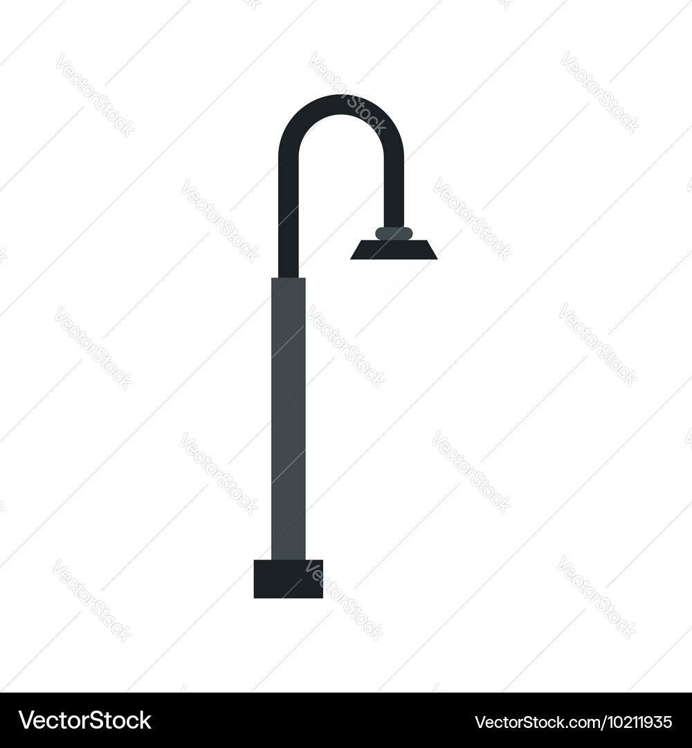 Street light icon in flat style Royalty Free Vector Image