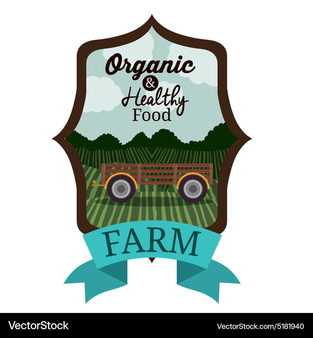 Farm food design Royalty Free Vector Image - VectorStock