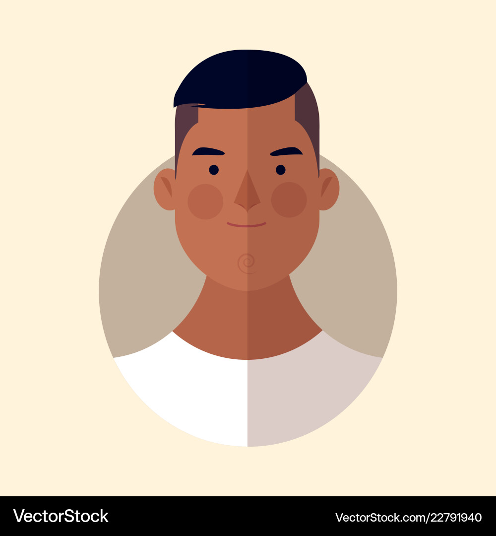 Man face cartoon Royalty Free Vector Image - VectorStock