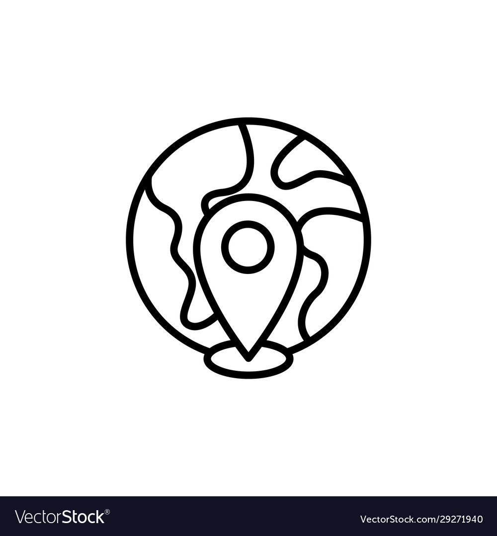 Maps icon logo Royalty Free Vector Image - VectorStock