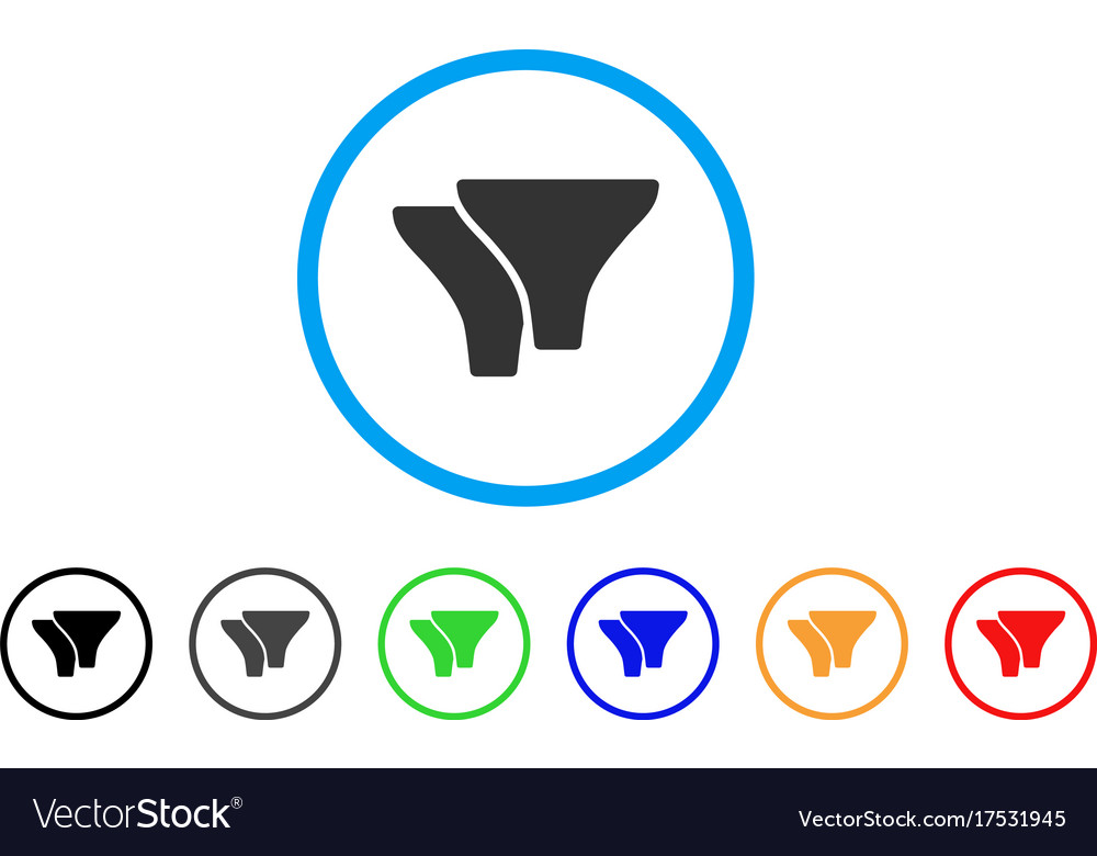 Filters rounded icon Royalty Free Vector Image Filters rounded icon Royalty Free Vector Image