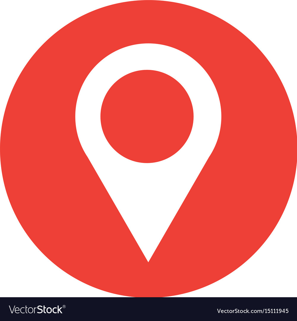 Gps map pointer cartoon Royalty Free Vector Image