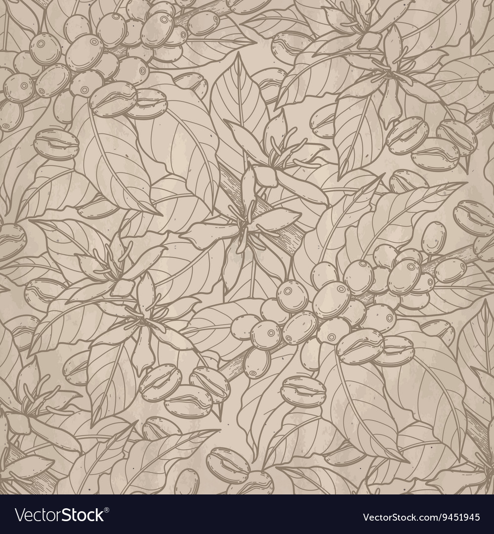 Graphic coffee pattern Royalty Free Vector Image