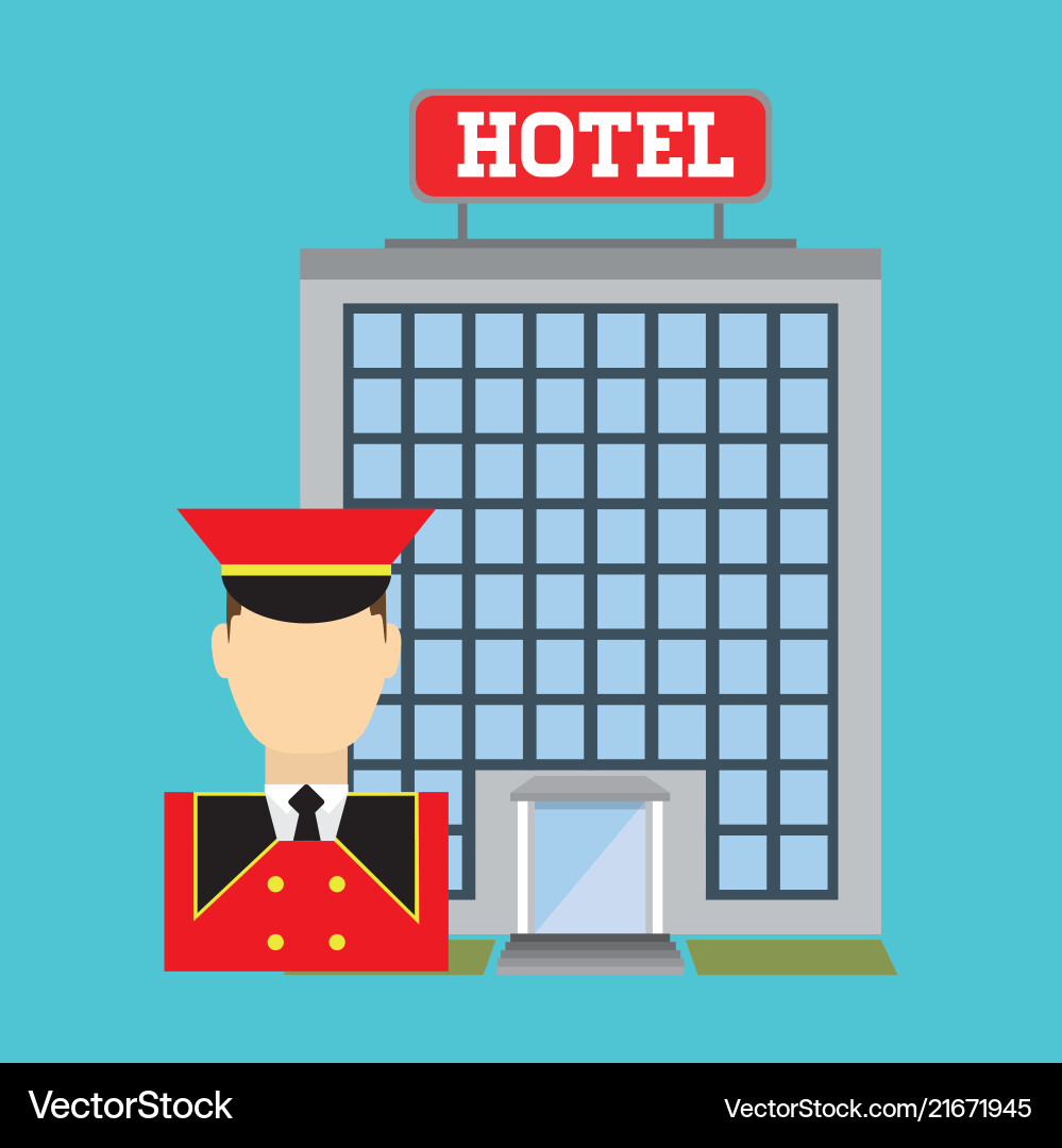 Hotel services and travel Royalty Free Vector Image