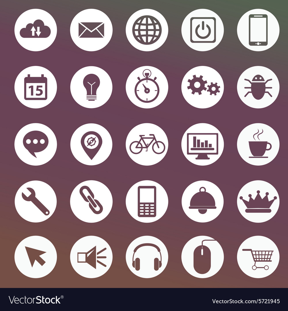 Set icons for web and user interface design Vector Image
