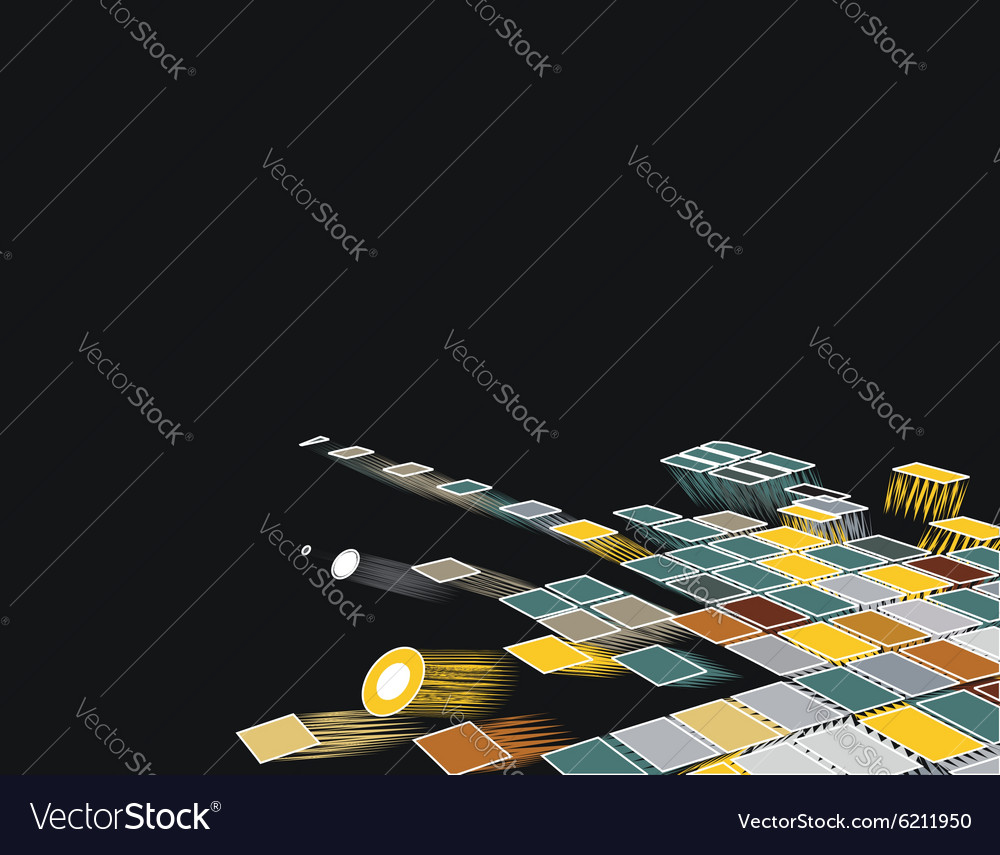 3d mosaic Royalty Free Vector Image - VectorStock
