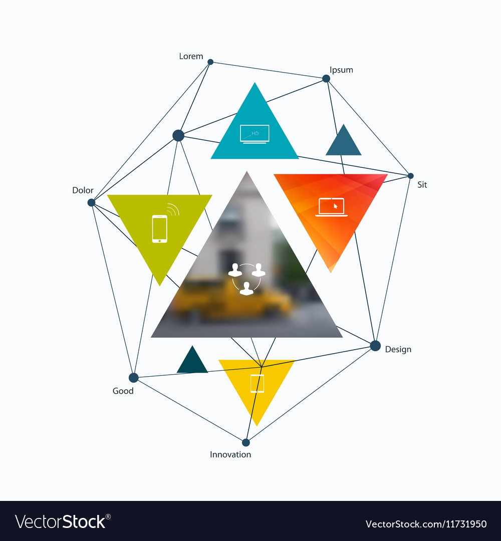 Business design elements for graphic layout Vector Image