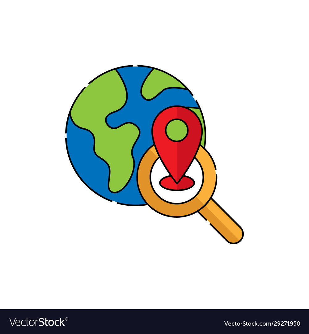 Maps icon logo Royalty Free Vector Image - VectorStock