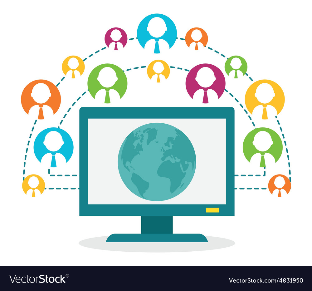 Network design Royalty Free Vector Image - VectorStock