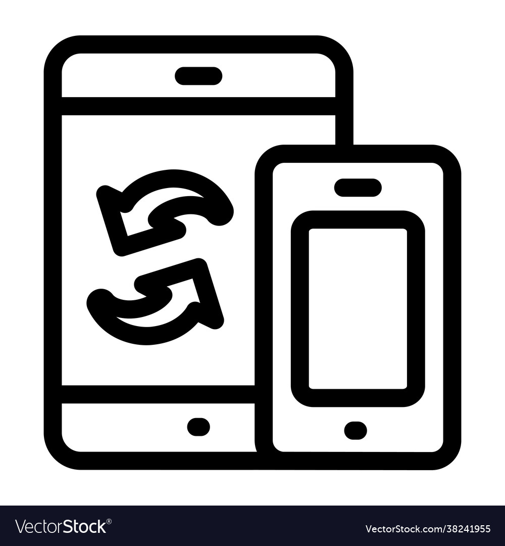 Mobile synchronization Royalty Free Vector Image