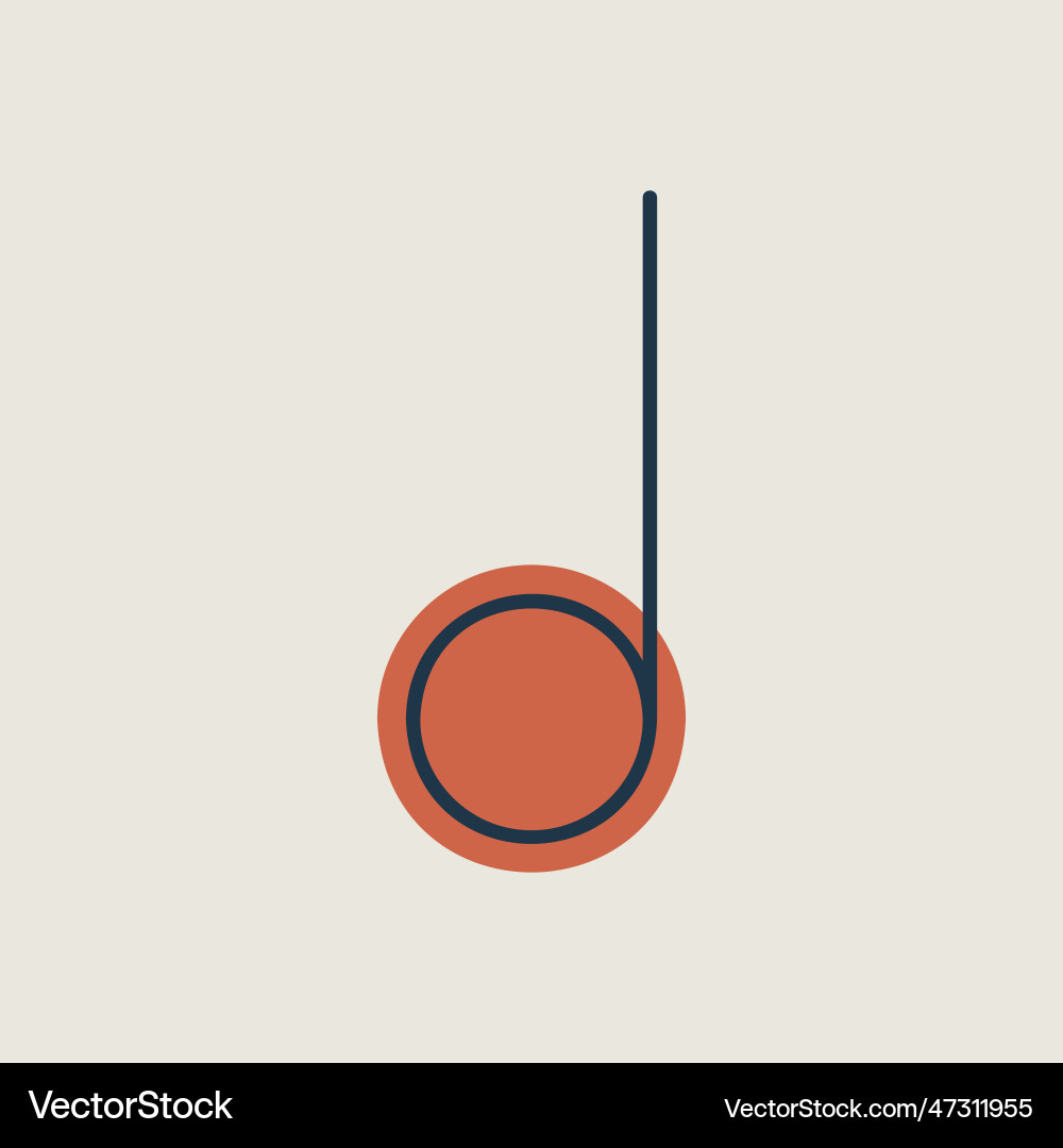 Music note icon graph symbol for and sound Vector Image