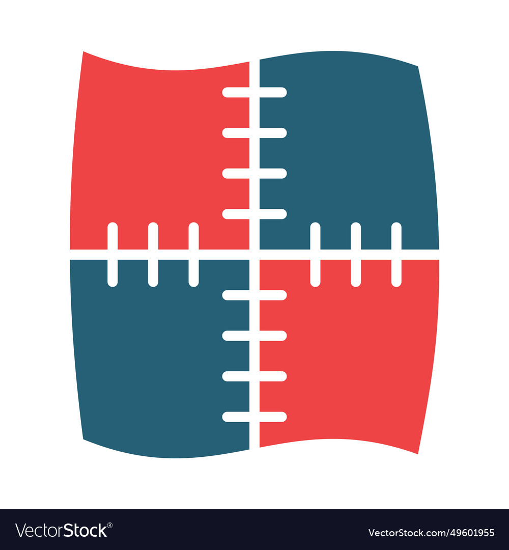 Patchwork glyph two color icons for personal Vector Image