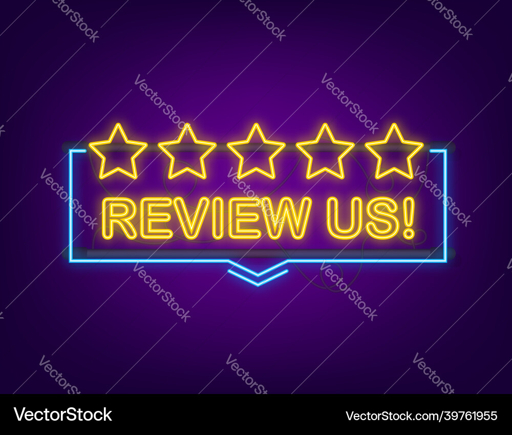 Review us user rating concept and rate Royalty Free Vector