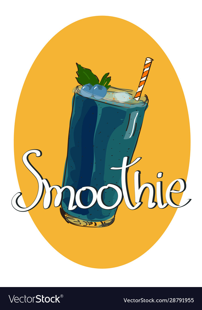Smoothie Royalty Free Vector Image - VectorStock