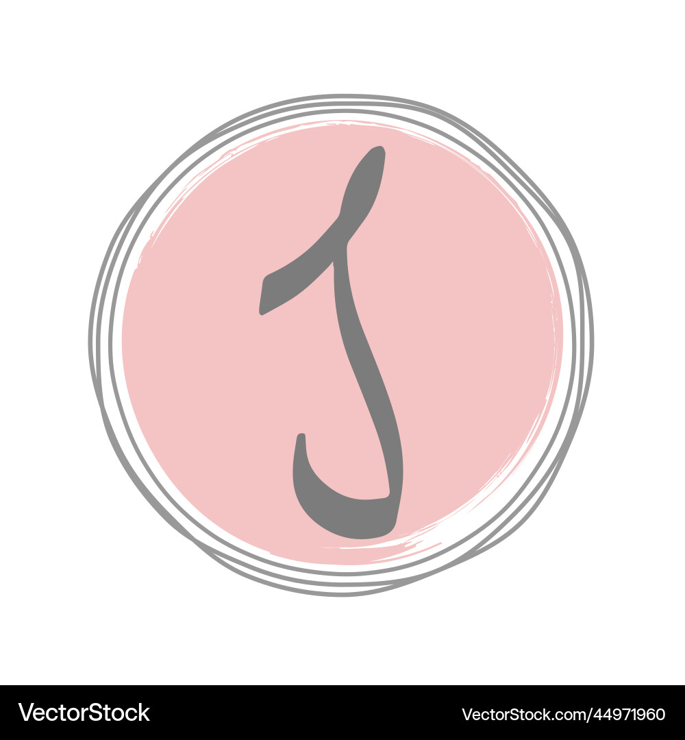 Feminine i logo template design Royalty Free Vector Image