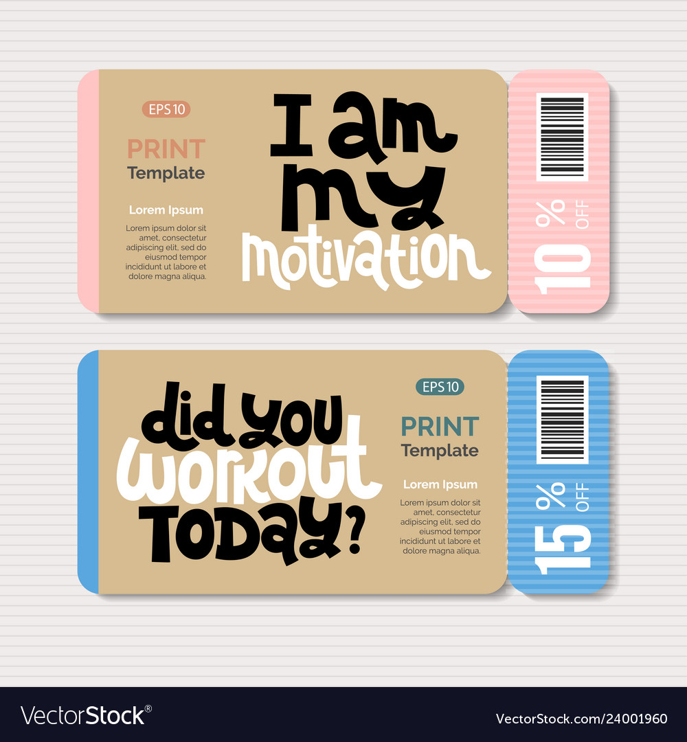 Fitness motivational quotes Royalty Free Vector Image