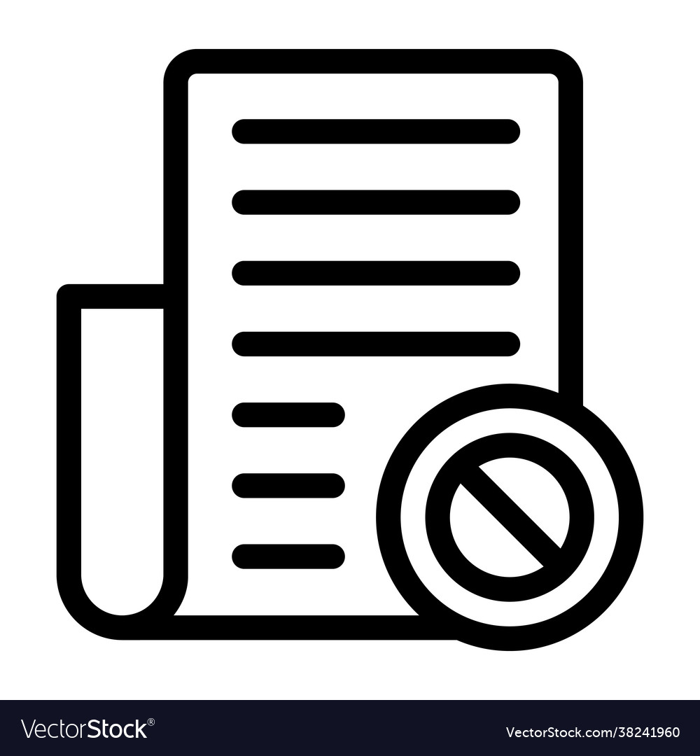 Forbidden document Royalty Free Vector Image - VectorStock