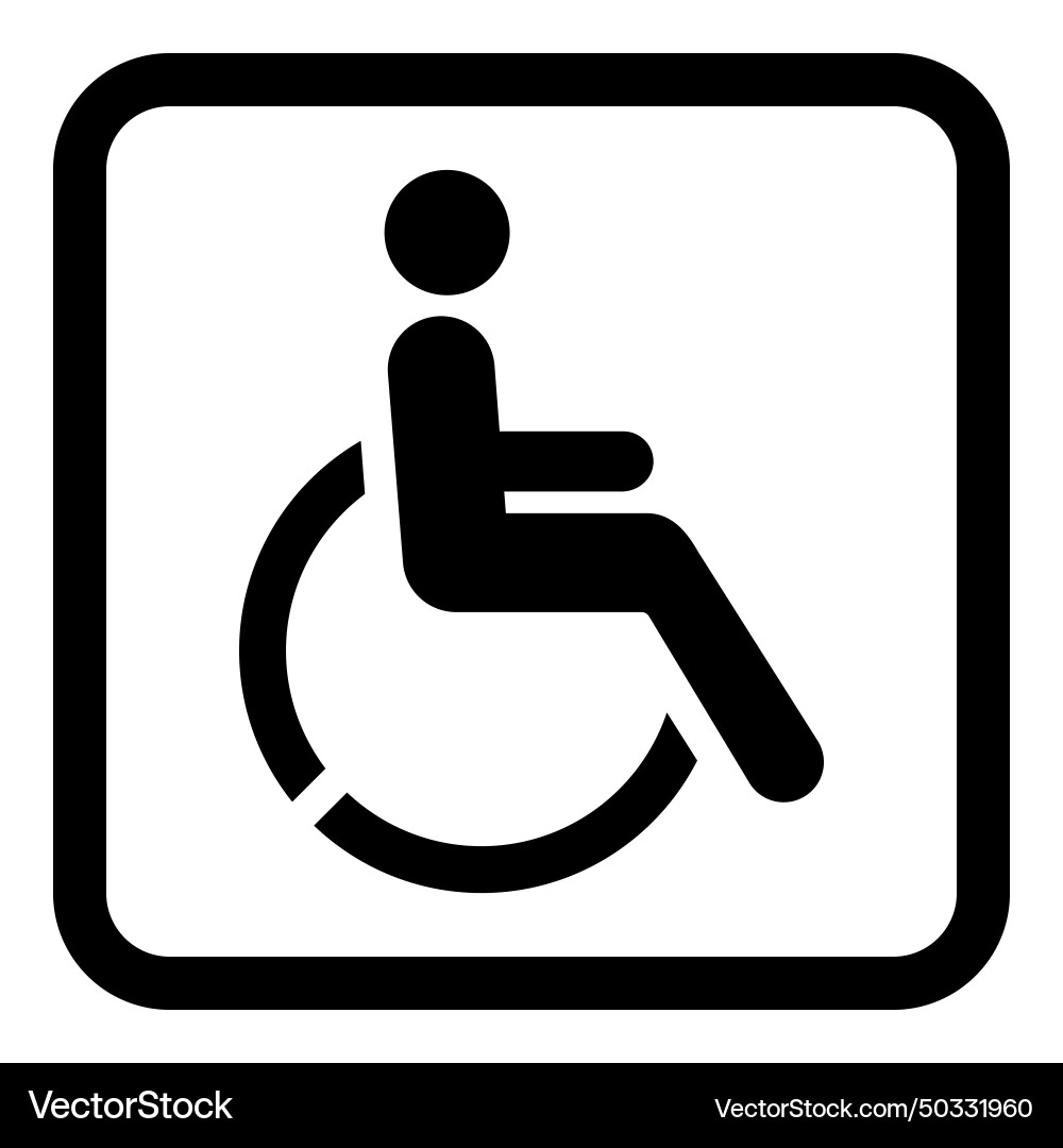 Invalid parking sign flat icon isolated on white Vector Image