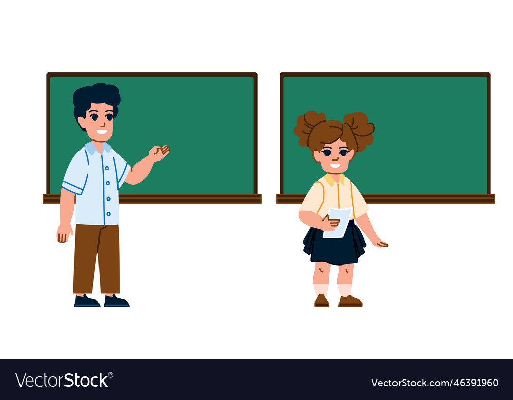 Kid explain lesson Royalty Free Vector Image - VectorStock Kid explain lesson Royalty Free Vector Image - VectorStock