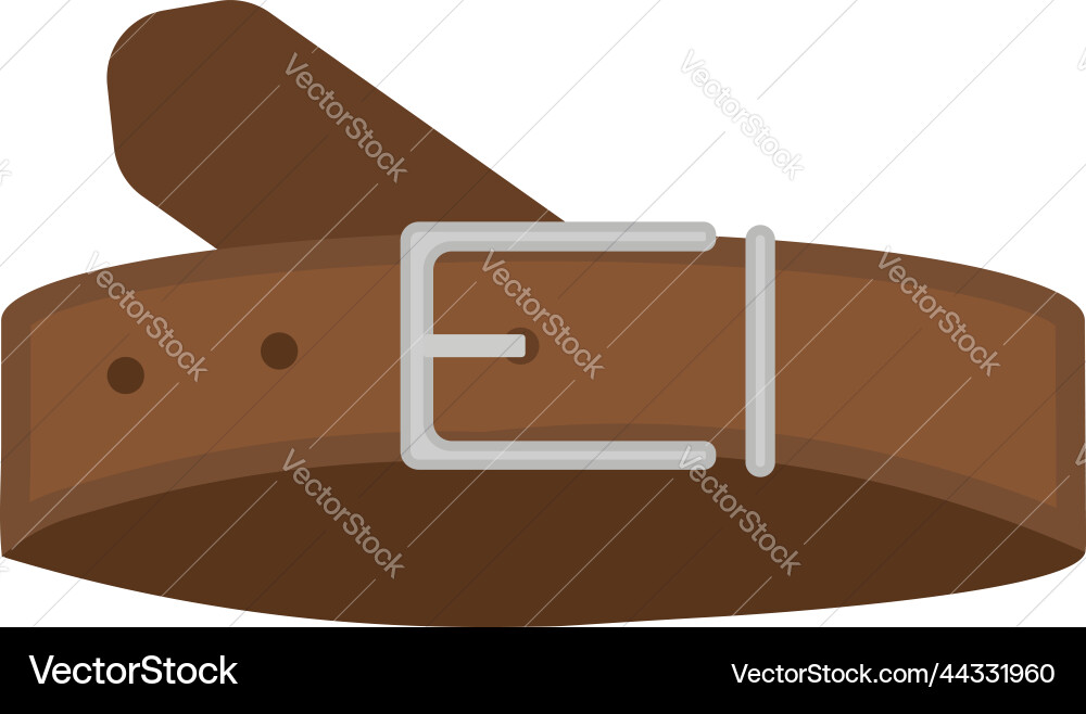 Leather belt on a white background Royalty Free Vector Image